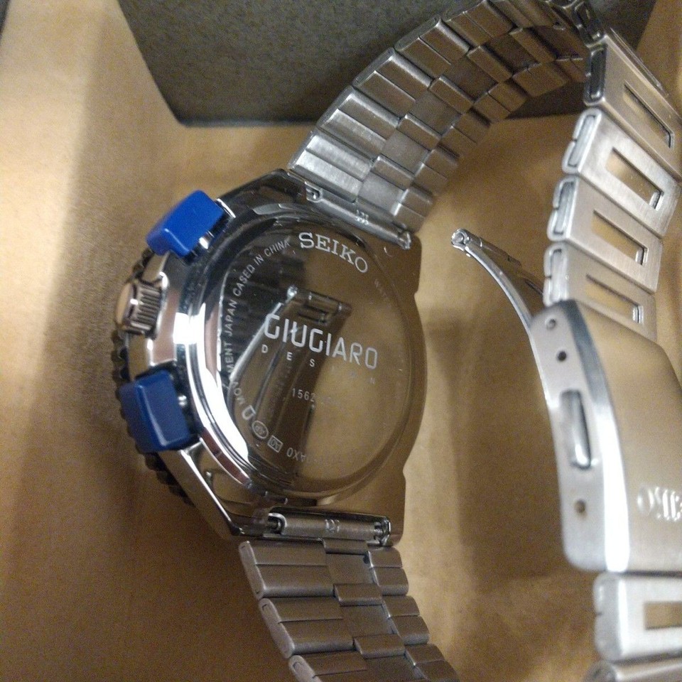 Seiko Spirit SCED021 Cal.7T12 Giugiaro Design Chronograph Quartz Mens ...