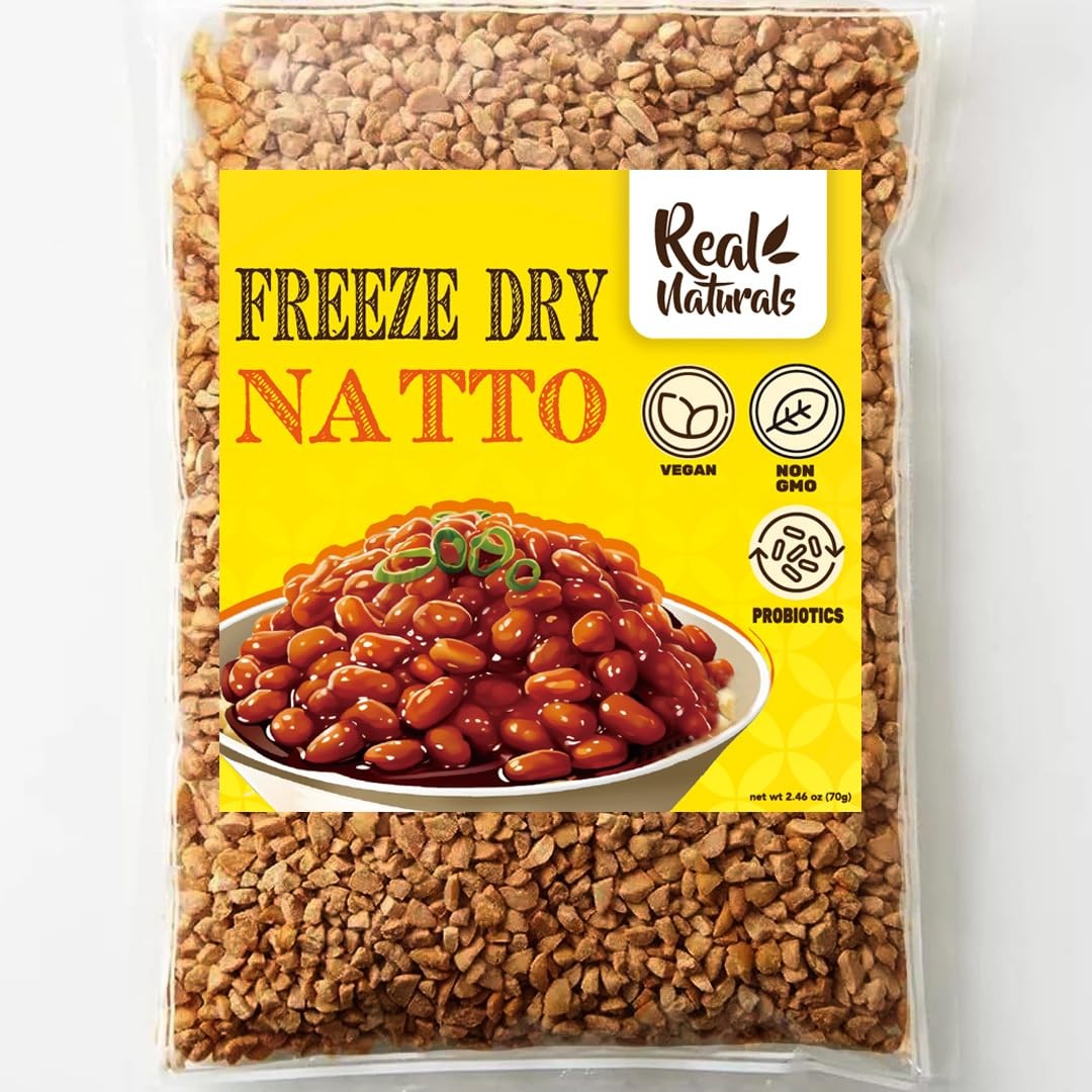 Natto beans freeze dried natto Japanese food. Fermented 2.5 Ounce (Pack ...