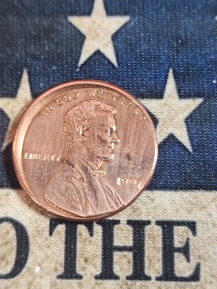 1997 LINCOLN CENT ERROR OFF CENTER | eBay