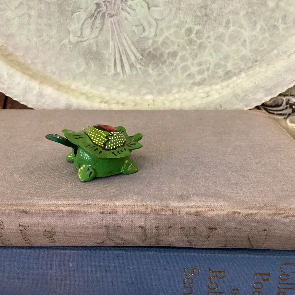Turtle Mini Bobble Head Hand painted Mexican Folk Art Artisan Nodder ...