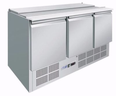 KBS 903 Umluft Saladette Salatbar Salatanrichte Gastro 4x1/1GN B:1365mm ...