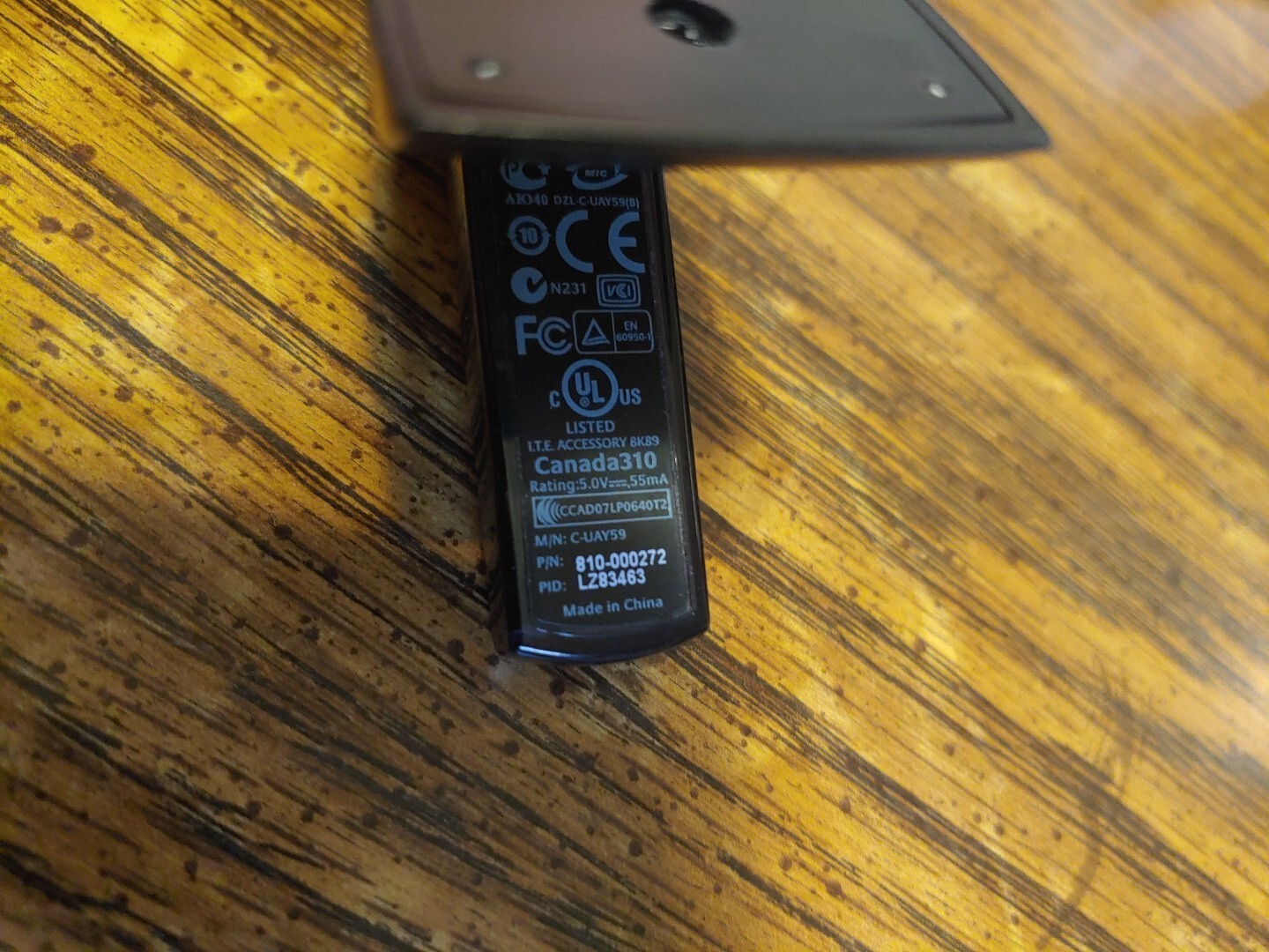 Logitech C-uay59 USB Receiver for V220 Wireless Travel Mouse W/cradle ...