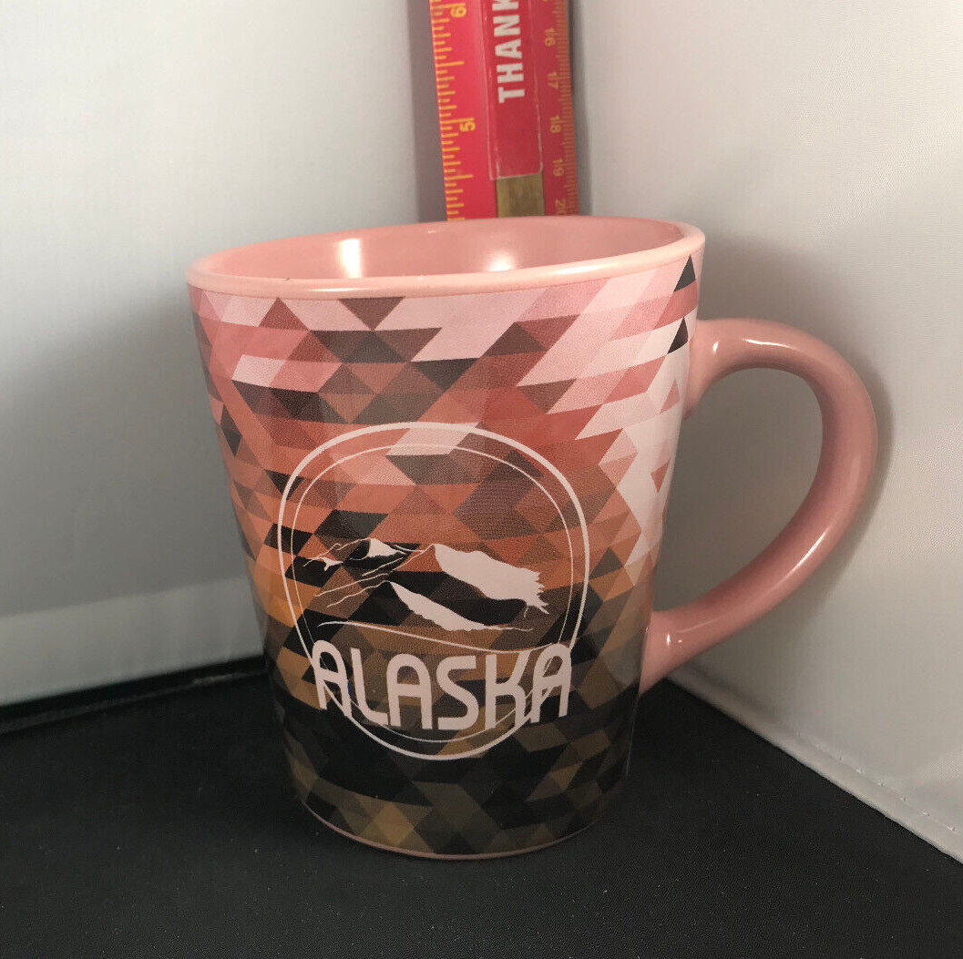 Memoriez Alaska Pink Ceramic Coffee Tea Mug Cup Souvenir | eBay