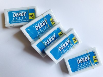 50 DERBY Blades Extra Double Edge Safety Razor Blades Shaving Classic ...