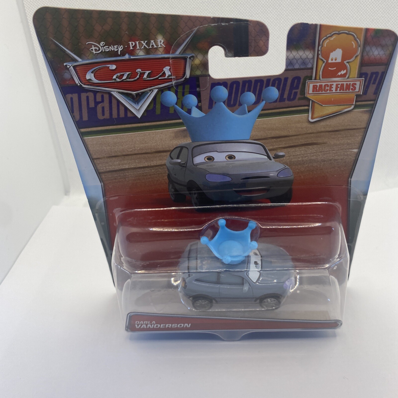 Disney Pixar Cars Darla Vanderson King Fan Diecast 1:55 Combine Post | eBay