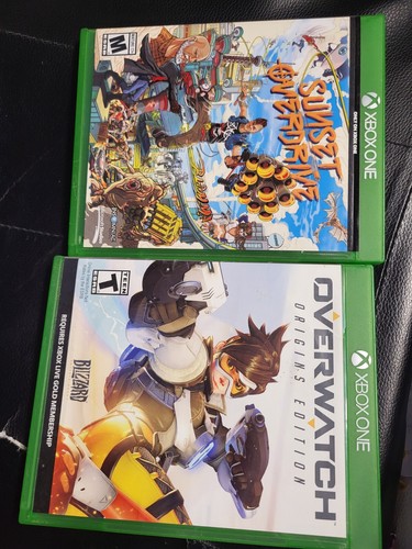 LOT OF 2: Overwatch ORIGINS Ed. + SUNSET OVERDRIVE Xbox One | eBay