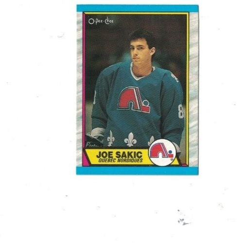 Joe Sakic Quebec Nordiques 1989-90 O-Pee-Chee Rookie Hockey Card #113 A ...