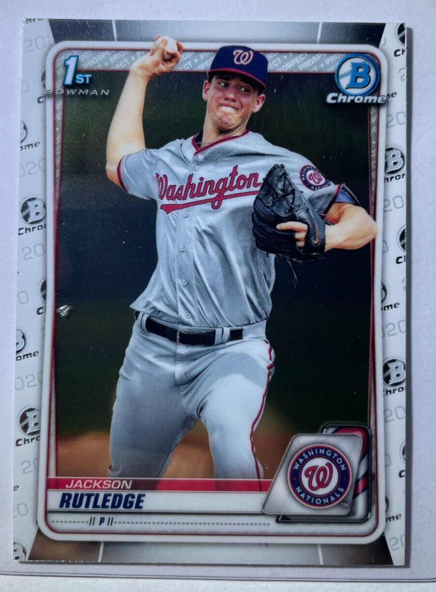 Jackson Rutledge 1st Bowman 2020 Topps Bowman Baseball Washington ...