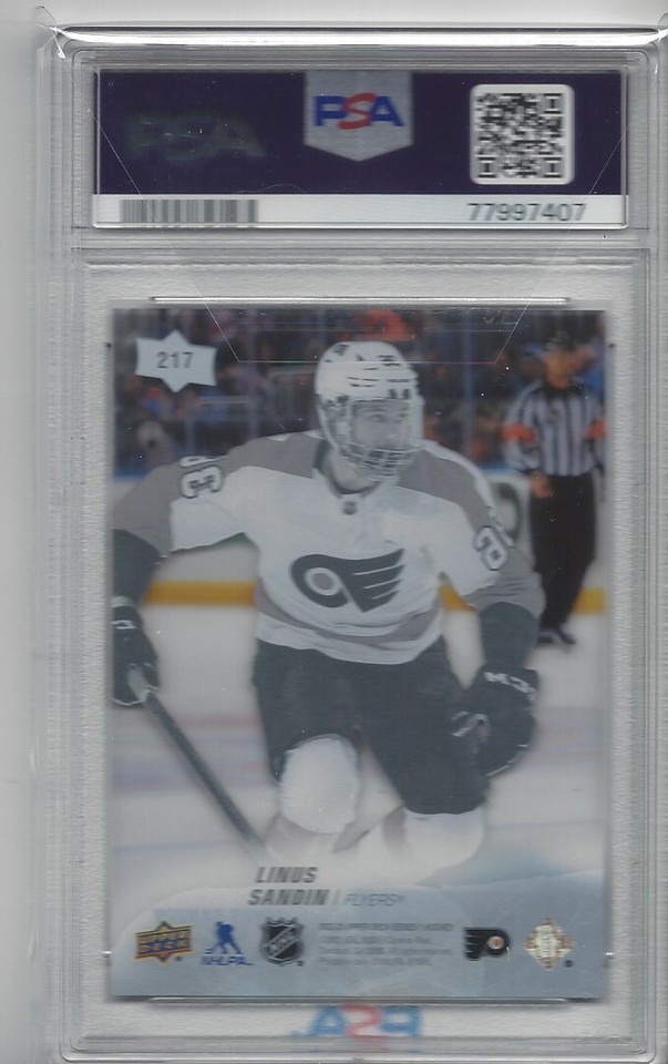 LINUS SANDIN 2022 UPPER DECK CLEAR CUT YOUNG GUNS SSP RC #217 PSA 10 ...