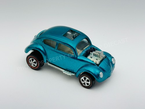 Hot Wheels Redline CUSTOM VOLKSWAGEN Aqua US White Interior Very Nice ...