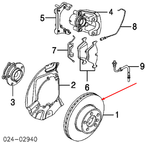 NEW BMW 5 E60 FRONT BRAKE DISC 34116864059 6864059 OEM NO IMPORT DUTIES ...