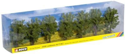 NOCH 25088 - H0, Tt, N,Z Deciduous Trees, 7 Piece, Approx. 3 1/8in High - New | eBay