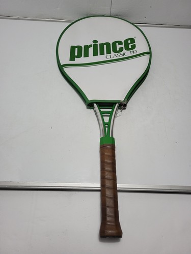 PRINCE Classic 110 Series Tennis Racquet Leather Grip 4 1/2" Green w ...