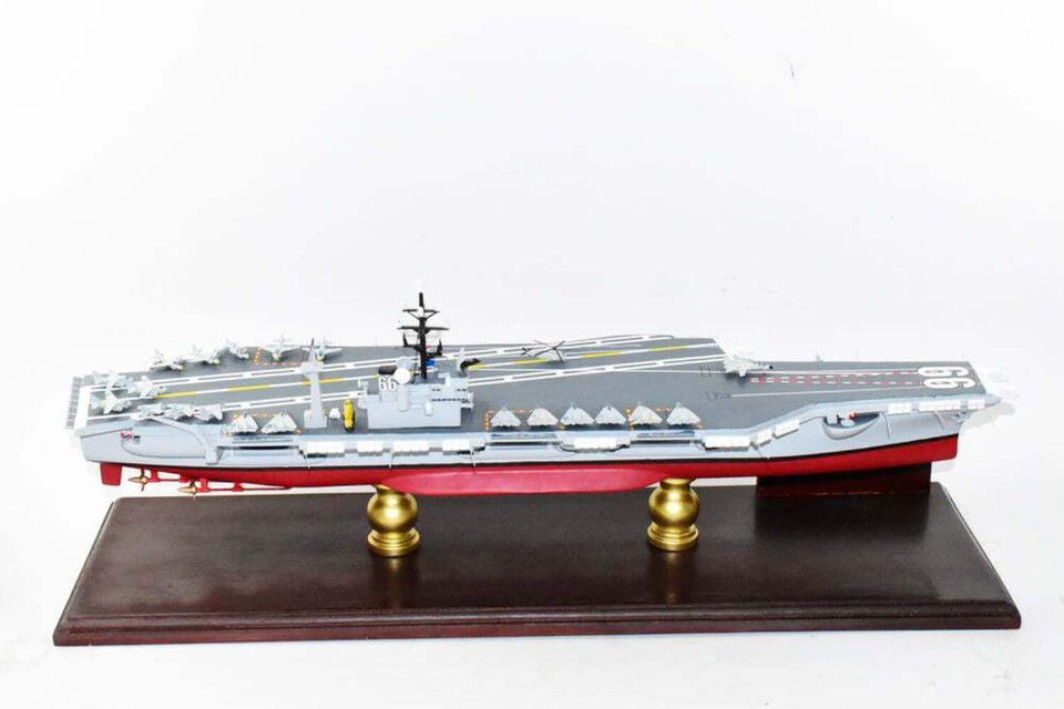 USS John F Kennedy 1990s CV-67 24 inch Model,Navy,Scale Model,Mahogany ...