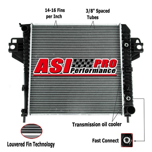 Aluminum Core Radiator For 2002-2006 2003 2004 2005 Jeep Liberty 3.7L ...