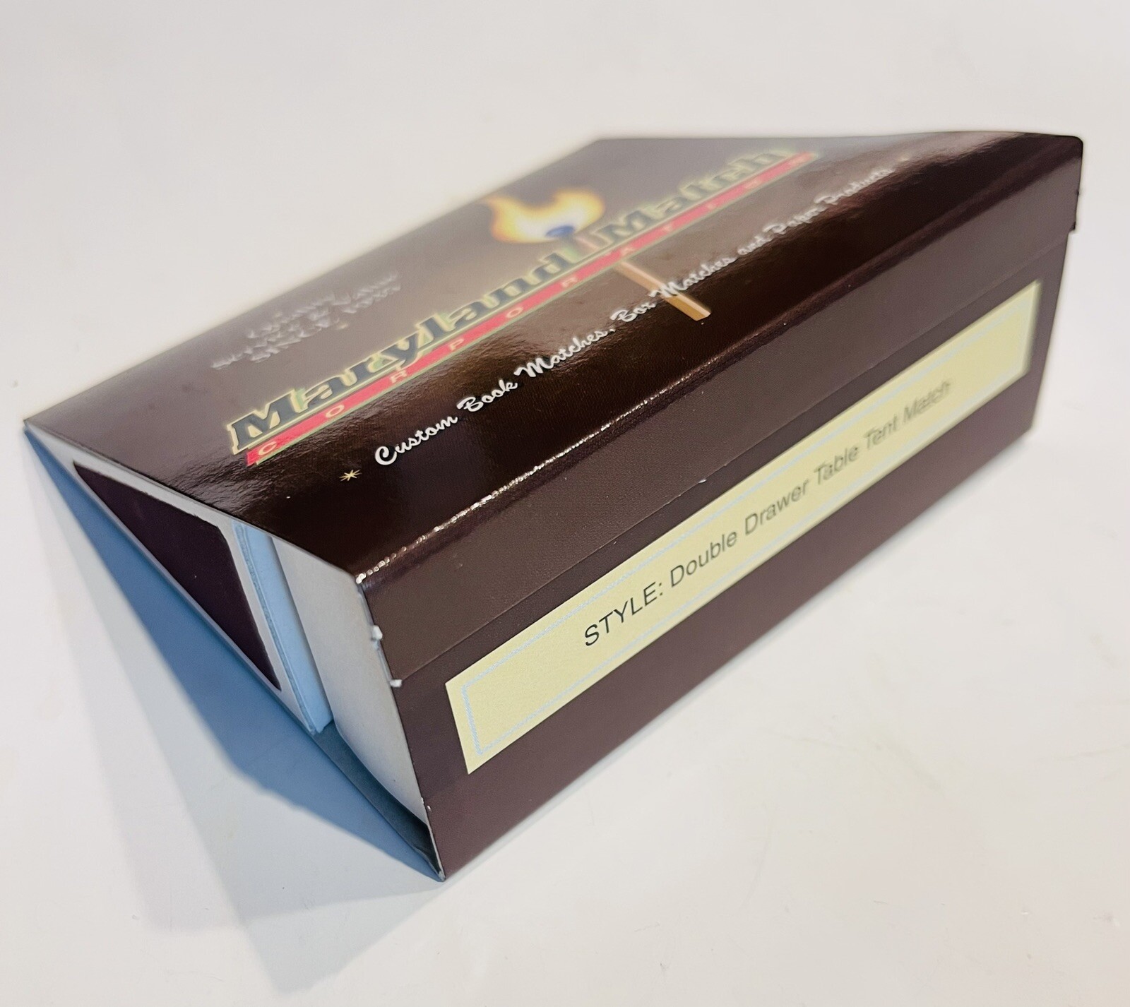 Vintage GIANT 4” LONG TENT Matchbox Branded Maryland Match w/140 Match ...