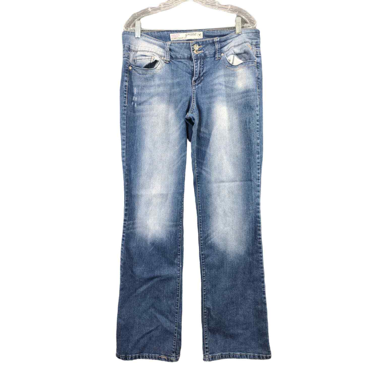 Juniors Grane Selma Low Rise Curvy Boot Cut Jeans Siz… - Gem