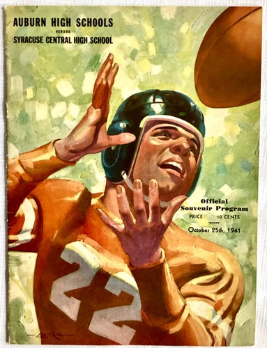 AUBURN & SYRACUSE, NY 1941- FOOTBALL PROGRAM, 24 PAGES, PHOTOS & ADS ...