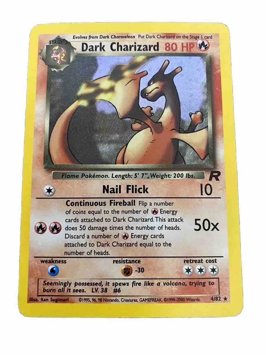 Dark Charizard 4/82 Team Rocket Set Holo Rare Vintage Pokemon Card | eBay