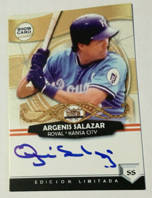 Argenis Angel Salazar Autograph Rare Kansas City Royals | eBay