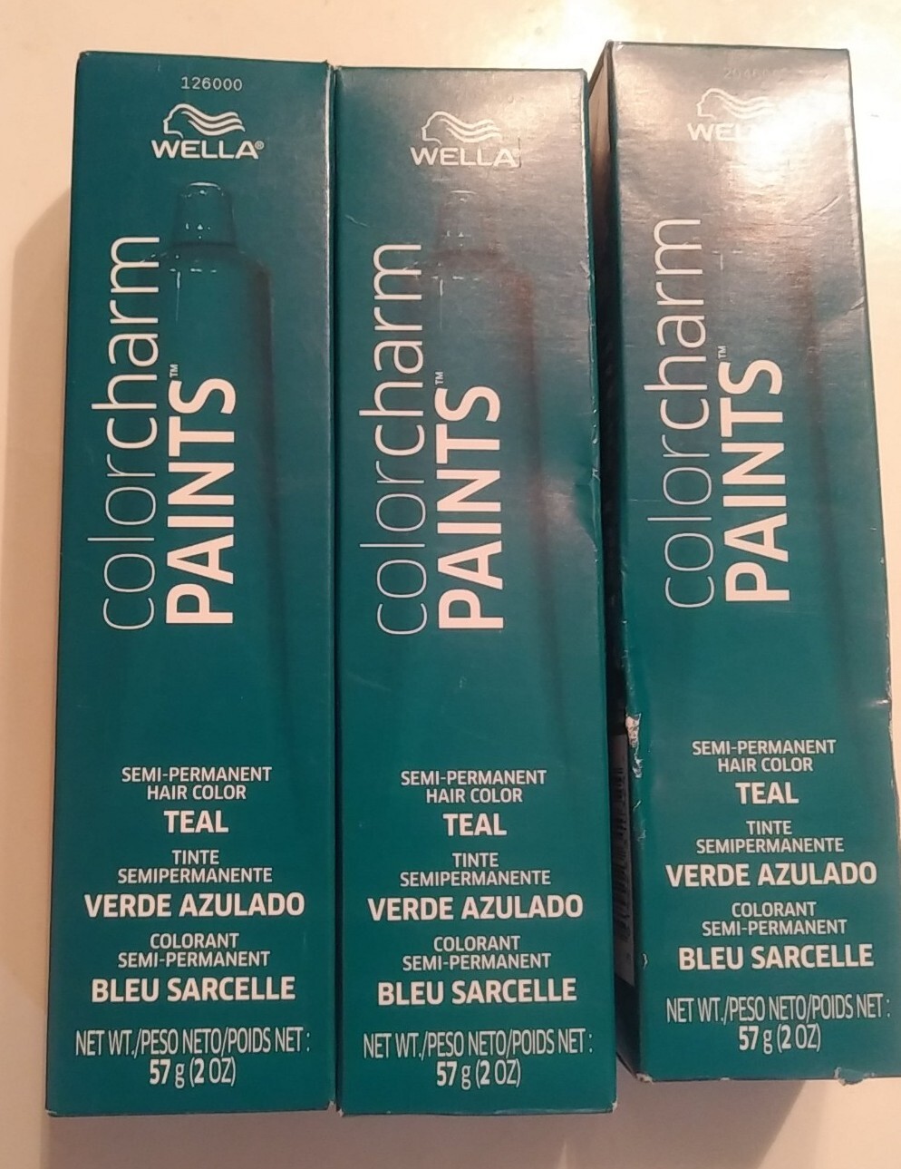 (3) Wella Color Charm Paints Semi-Permanent Hair Color Teal 2 oz Ea | eBay