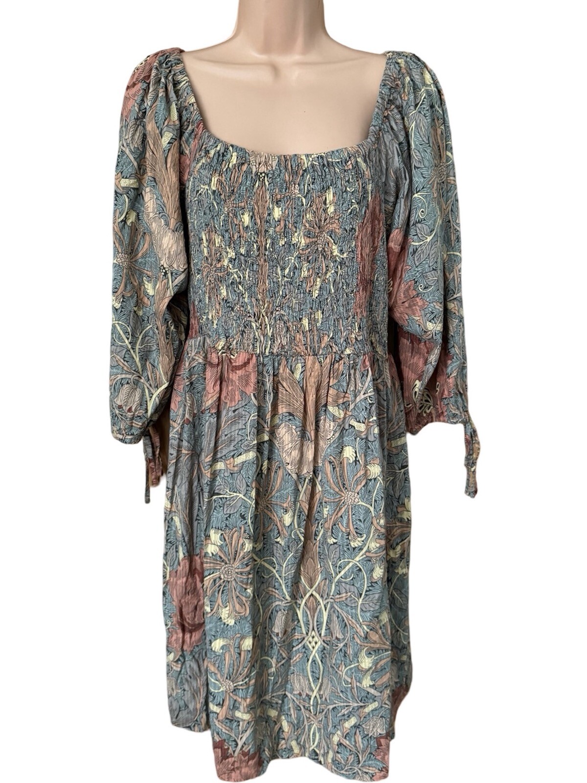 NEXT beautiful green william morris print summer dres… - Gem