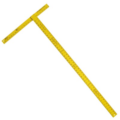 Kraft Tool Co 48" High-Visibility Drywall T-Square 3/16" Thick (DW225 ...