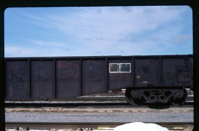 Railroad Slide - Burlington Route Gondola Car 2002 Close Up Freight ...