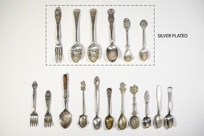 Lot of (17) Vintage Commemorative Spoons - Some Silver Plated | eBay