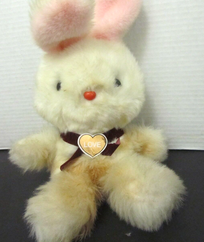 Vintage Iwaya Mumble Bunny Rabbit Plush Toy Fluffy Pet White 1983 non ...