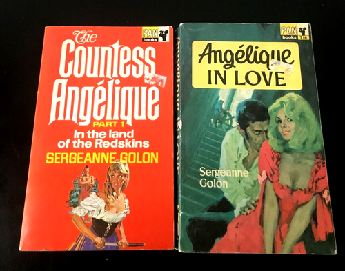 VINTAGE 2 PAN P/B SERGEANNE GOLON ANGELIQUE IN LOVE & THE COUNTESS ...