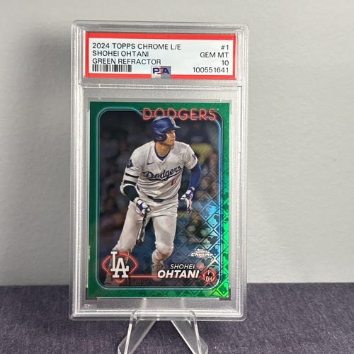 2024 Topps Chrome Logofractor Shohei Ohtani Green Logofractor /99 PSA ...