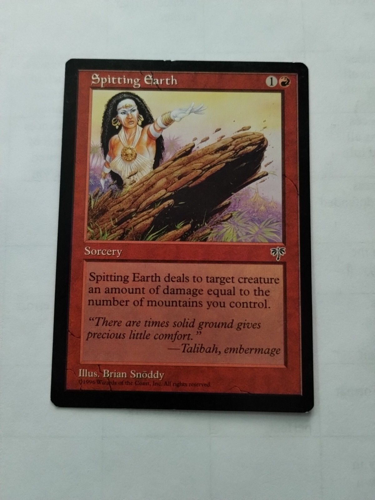 MTG Spitting Earth Mirage Regular Common | eBay