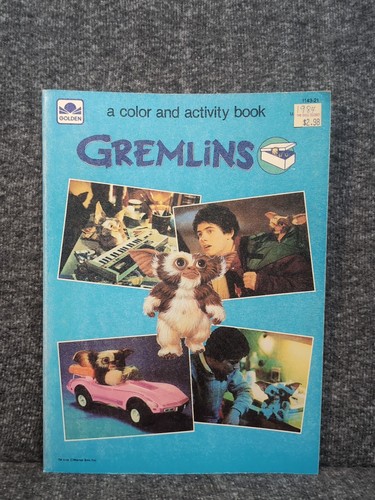 Vintage 1984 Gremlins Coloring Book By Golden Gizmo Stripe Mogwai ...