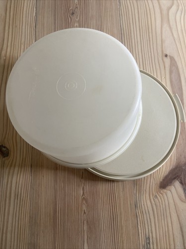 Vintage Round Tupperware Cake Storage Container 1257-8 | eBay