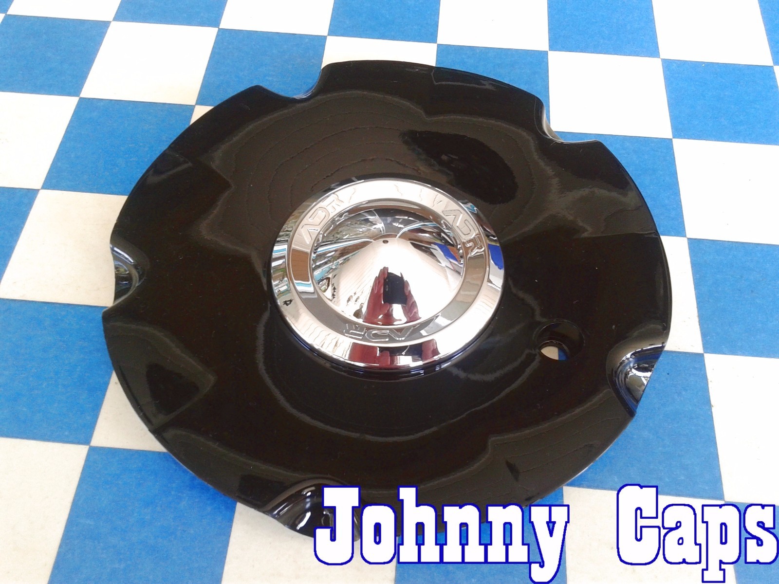 ADR Wheels BLACK/CHROME Center Caps 133 Custom Wheel [36] Center Cap (1 ...