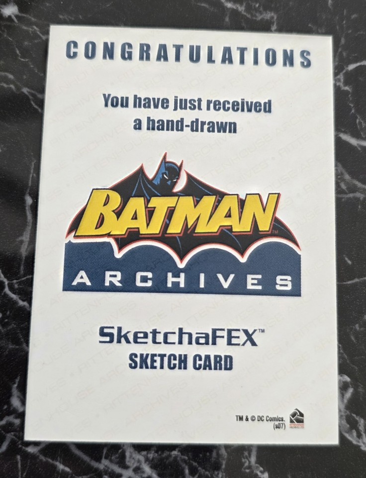 Rittenhouse Batman Archives Sketch Card Ra's Al Ghul by Jack Jadson DC ...