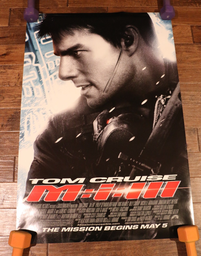 Mission Impossible 3 Original Poster (2006) 27x40 Rolled Double Sided ...