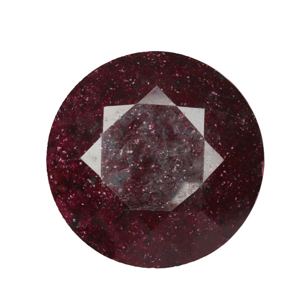 Large Natural Red Ruby 1490 Ct. Faceted Round Ruby Huge Loose Gemstone ...
