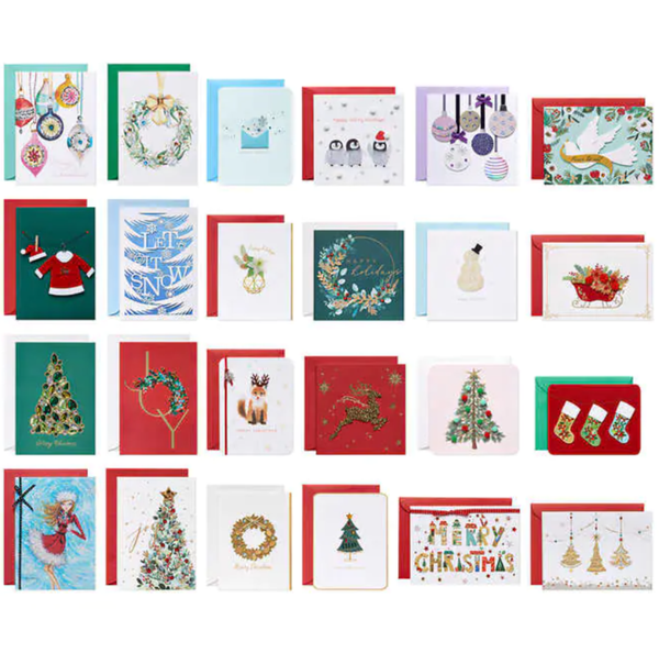 Papyrus Hand-Crafted Holiday Card Collection with Keepsake Box - Set of ...
