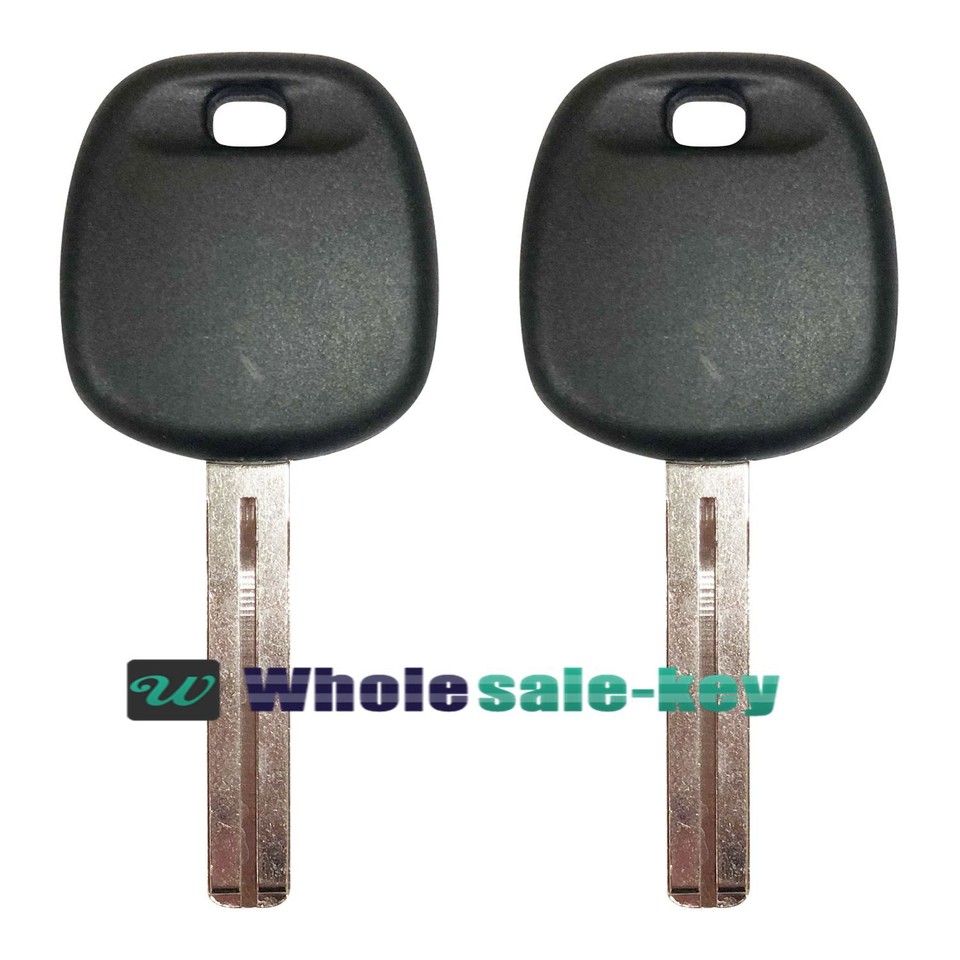 2 Replacement Uncut Transponder Chip Ignition Key Blade For 89785-50030 ...