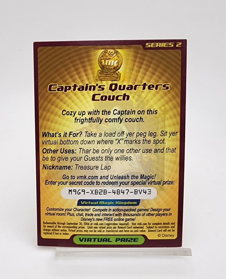 Virtual Magic Kingdom VMK Series 2 Virtual Prize Cards 4-9 of 30 Set ...