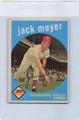 1959 Topps #269 Jack Meyer Phillies VG/EX *6747 | eBay
