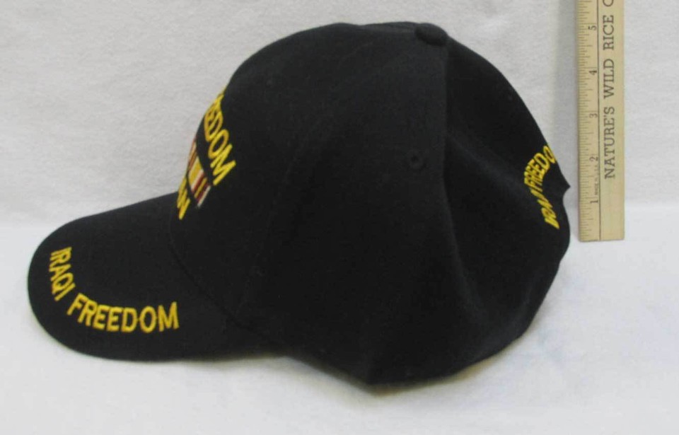 Iraqi Freedom Veteran Hat Cap & Play Cards Deck US Heroes Black ...