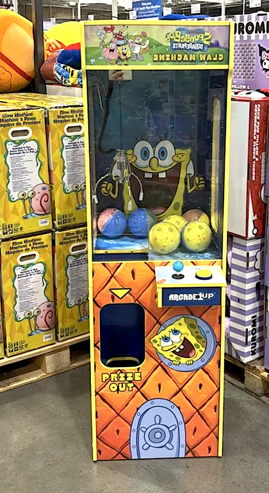 NEW! Arcade1Up Full-Size Claw Machine Arcade Spongebob Squarepants 2025 ...