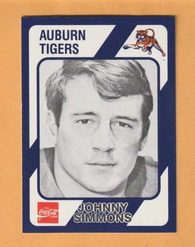 Johnny Simmons Auburn Tigers 1989 Card #326 Childersburg Alabama | eBay