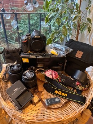 Nikon d3200 dslr camera bundle in box | eBay UK