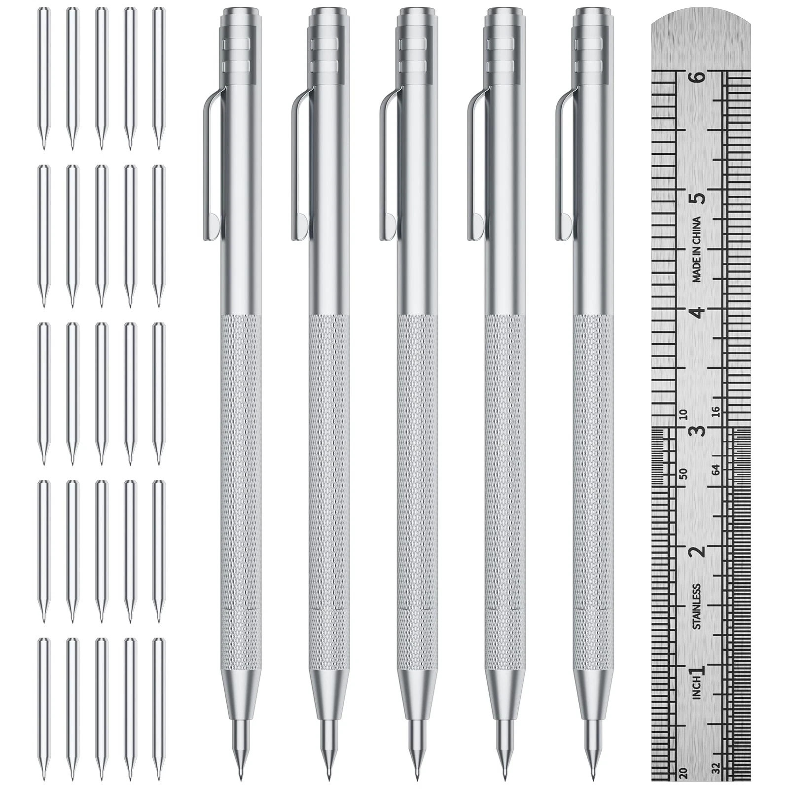 5-Pack Tungsten Carbide Scriber, Metal Scribe Tool with 6 Count (Pack ...