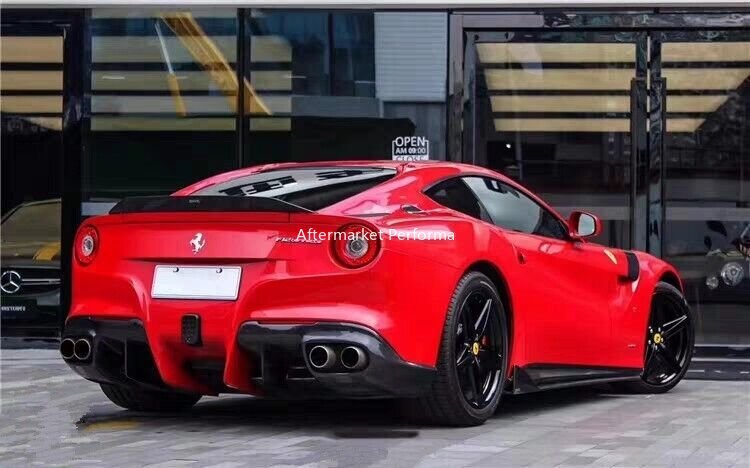 FITS FOR FERRARI F12 BERLINETTA FORGE CARBON FIBER REAR TRUNK SPOILER ...