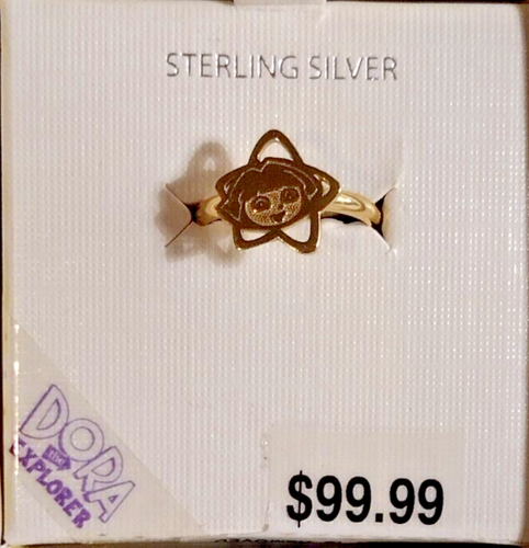 Dora The Explorer 18K Over Sterling Silver Ring Size 3 | eBay